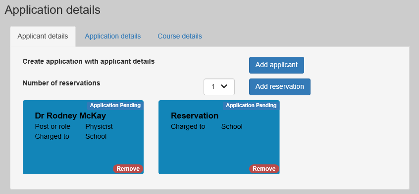 Viewing Application History