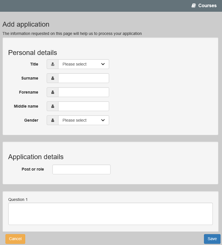 Application Details - Provider Portal